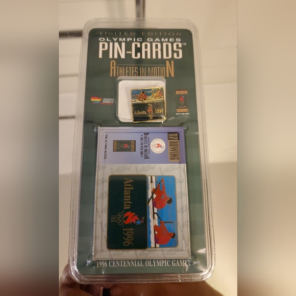 Pin Cards | Accessories | New Vintage 996 Atlanta Olympic Games Rowing ...